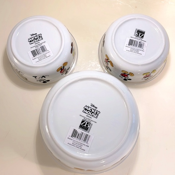 Disney | Kitchen | Disney Mickey Mouse Evolution 3pc Vented Ceramic ...